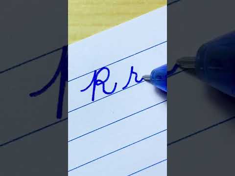 Letters R r | How to write in American Cursive Handwriting for Beginners A to Z | i Write | #shorts