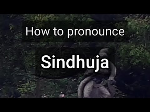 How to Pronounce Sindhuja