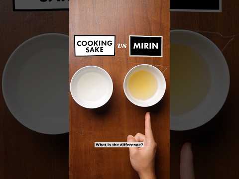 Cooking Sake vs Mirin. There is a difference.