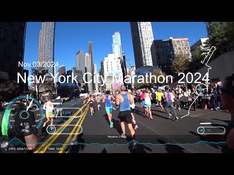 [New York City Marathon2024@Nov.03/2024] Full Course Recap【ニューヨークシティマラソン2024】全コースノーカット(1080p60)