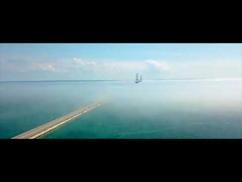 Mackinac Bridge Aerial Footage