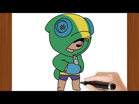 How To Draw LEON I BRAWL STARS I Easy