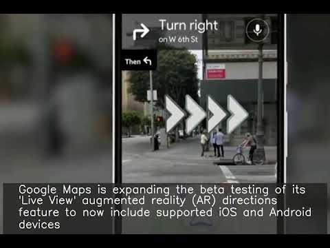 Google Maps adding augmented reality directions to iOS, Android