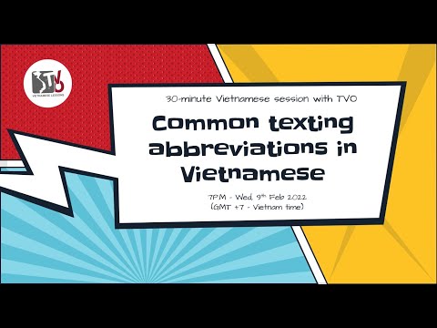 30-minute Vietnamese session | Common texting abbreviations in Vietnamese
