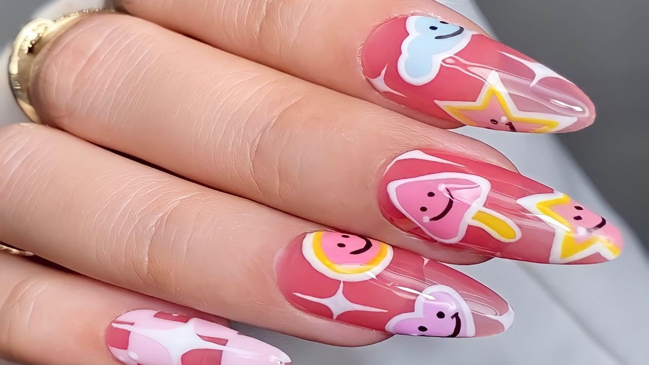Super Cute & Gorgeous Pink Nail Design Tutorial - Easy Nail DIY