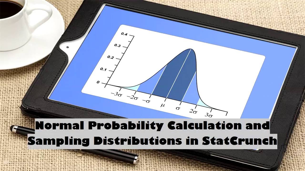 Normal Probability Calculations in Pearson StatCrunch