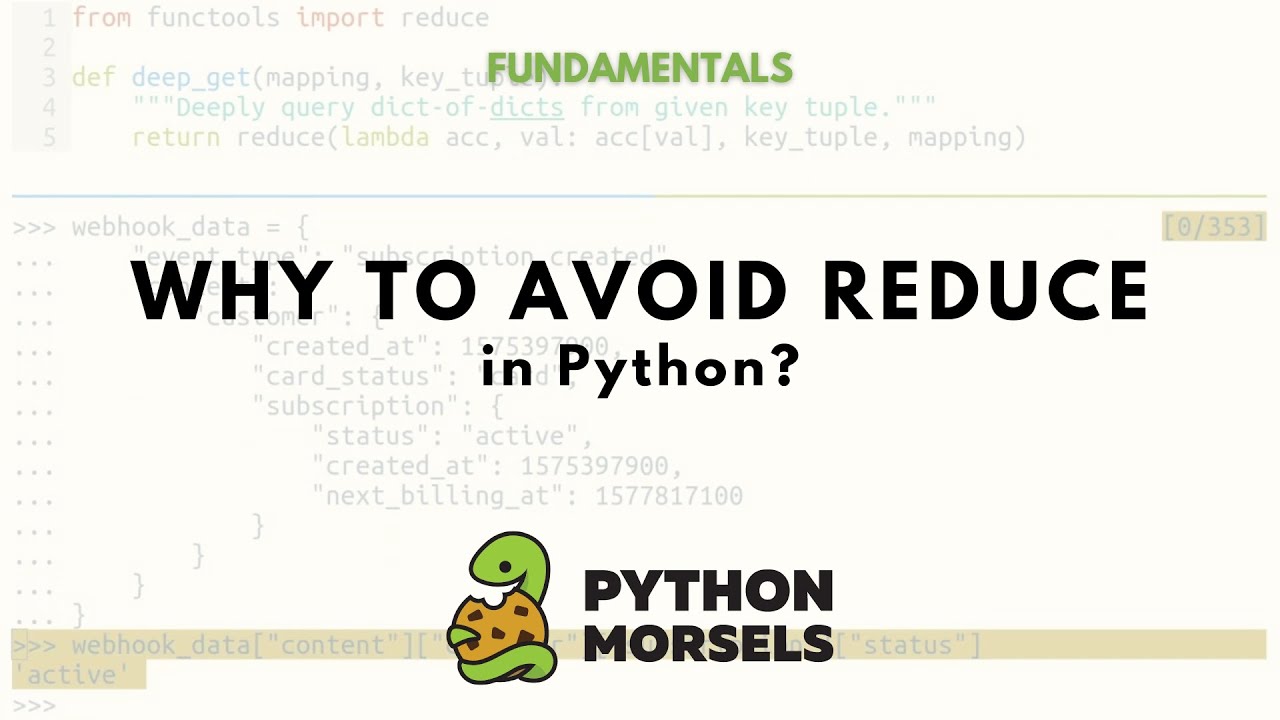 Why not to use functools.reduce in Python