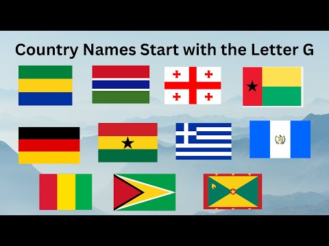 G letter country names| Country names start with letter G