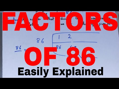 Factors of 86|How to find factors of 86|Find all factors of 86|Find the factors of 86|86 factors