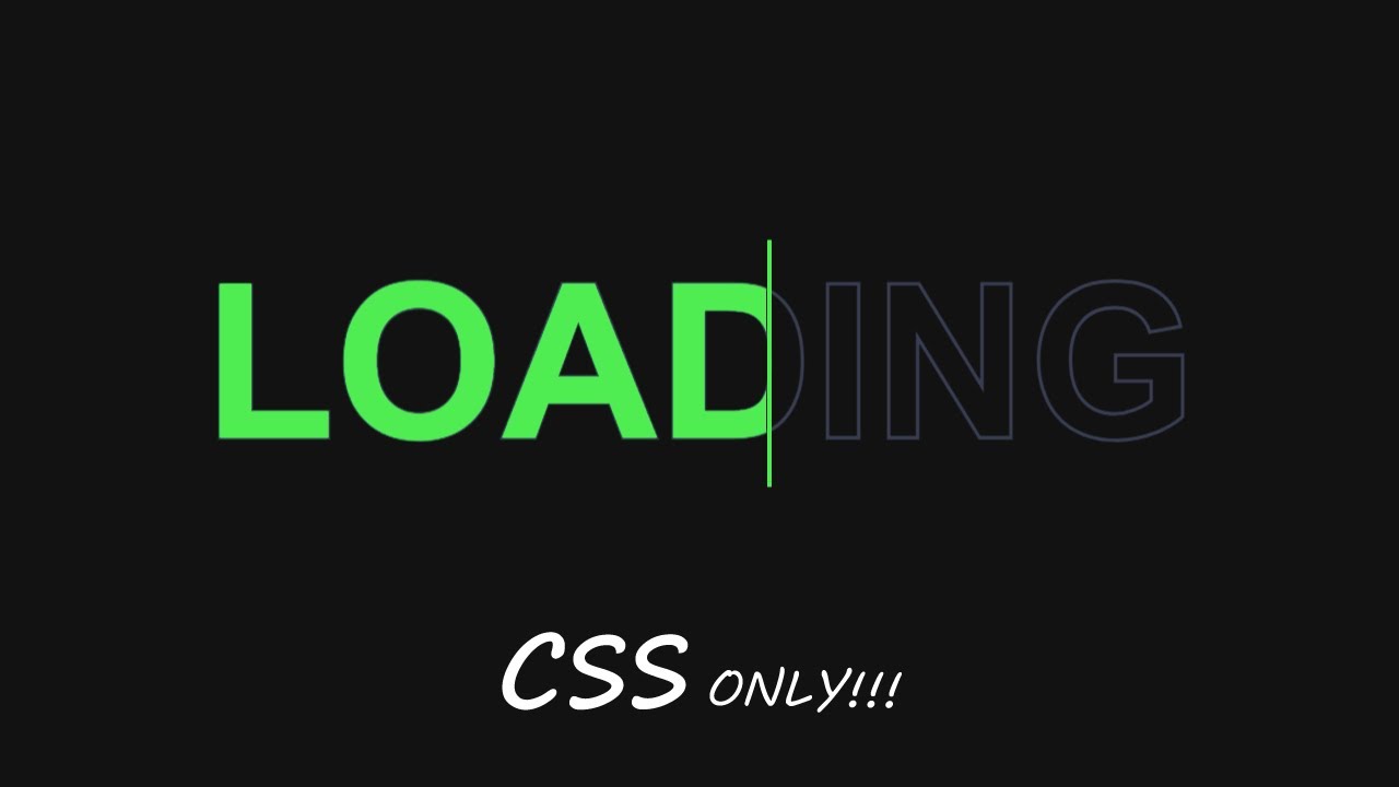 CSS Border Text Loader | CSS Animation