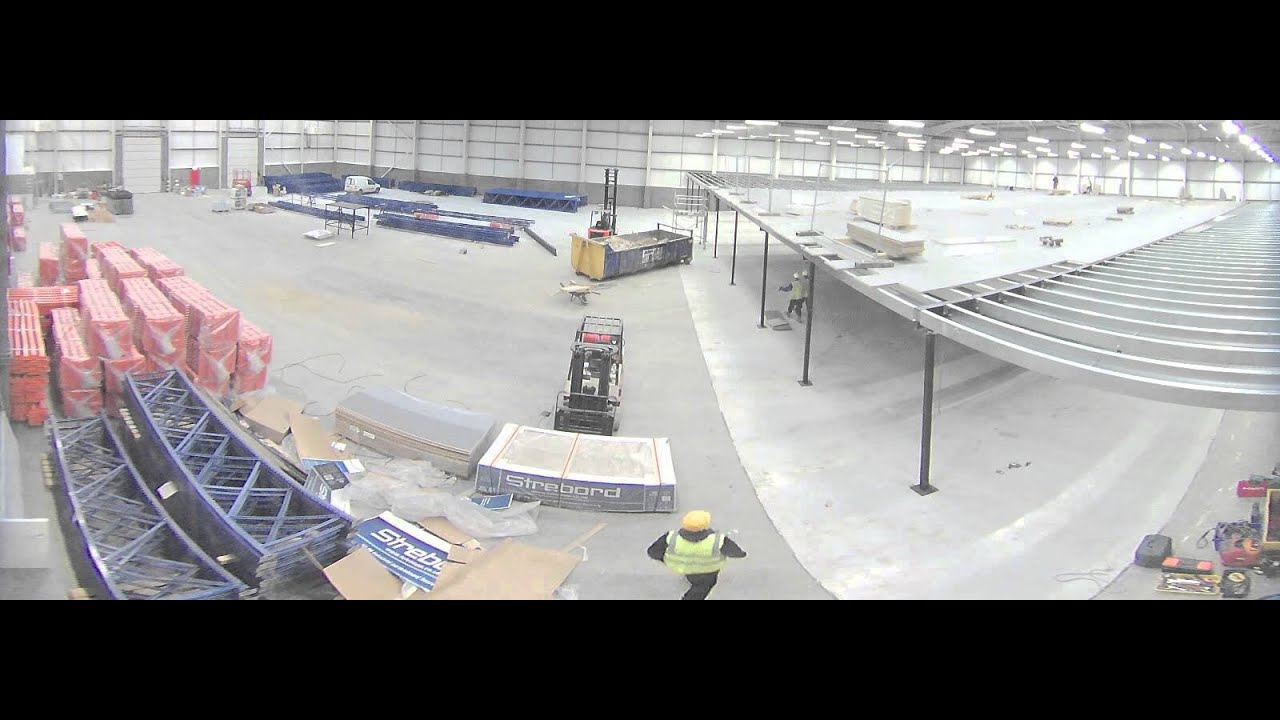 Quickline warehouse racking installation with time-lapse