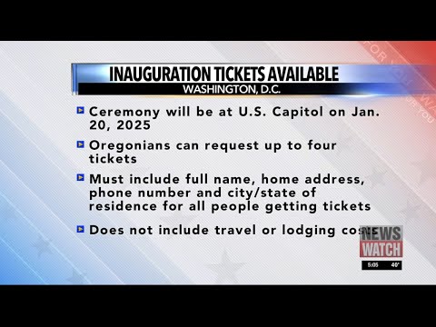 Inauguration tickets available to Oregonians