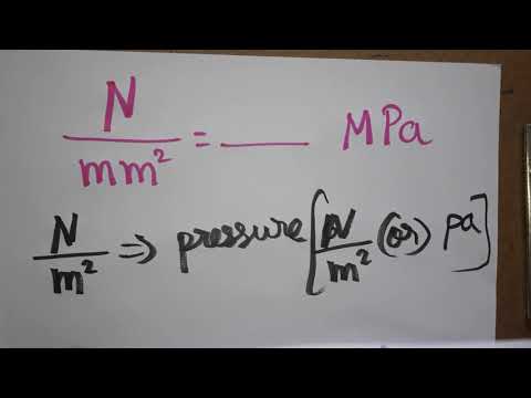 N/mm2 to mpa