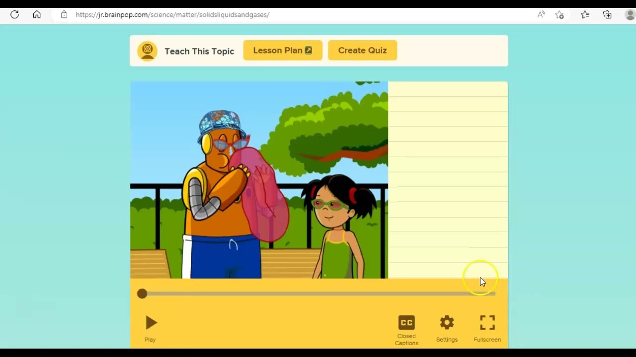 Finding Lesson Plans and Quizzes using BrainPOP