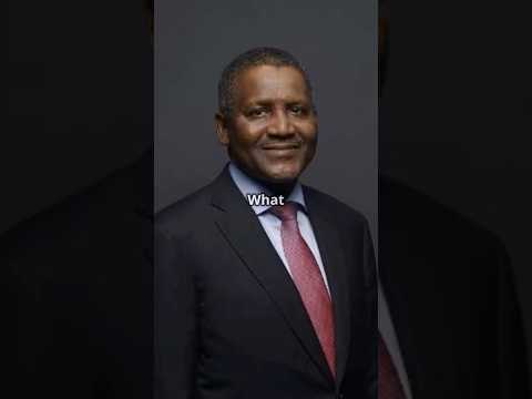 Aliko Dangote Africa's Richest #africanhistory #africa #facts #story