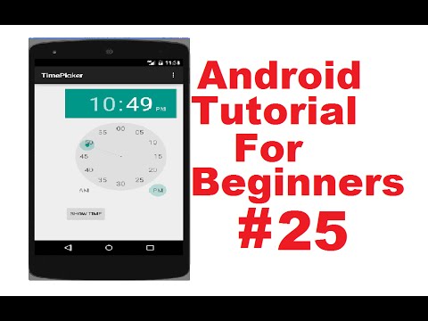 Learn Android Tutorial for Beginners 25 Android TimePicker - Mind Luster