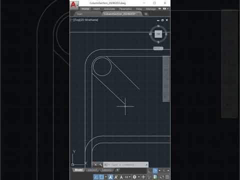 Column Section #tutorial #bim #autocad #reinforcement #autocad #autodesk #learn #concrete