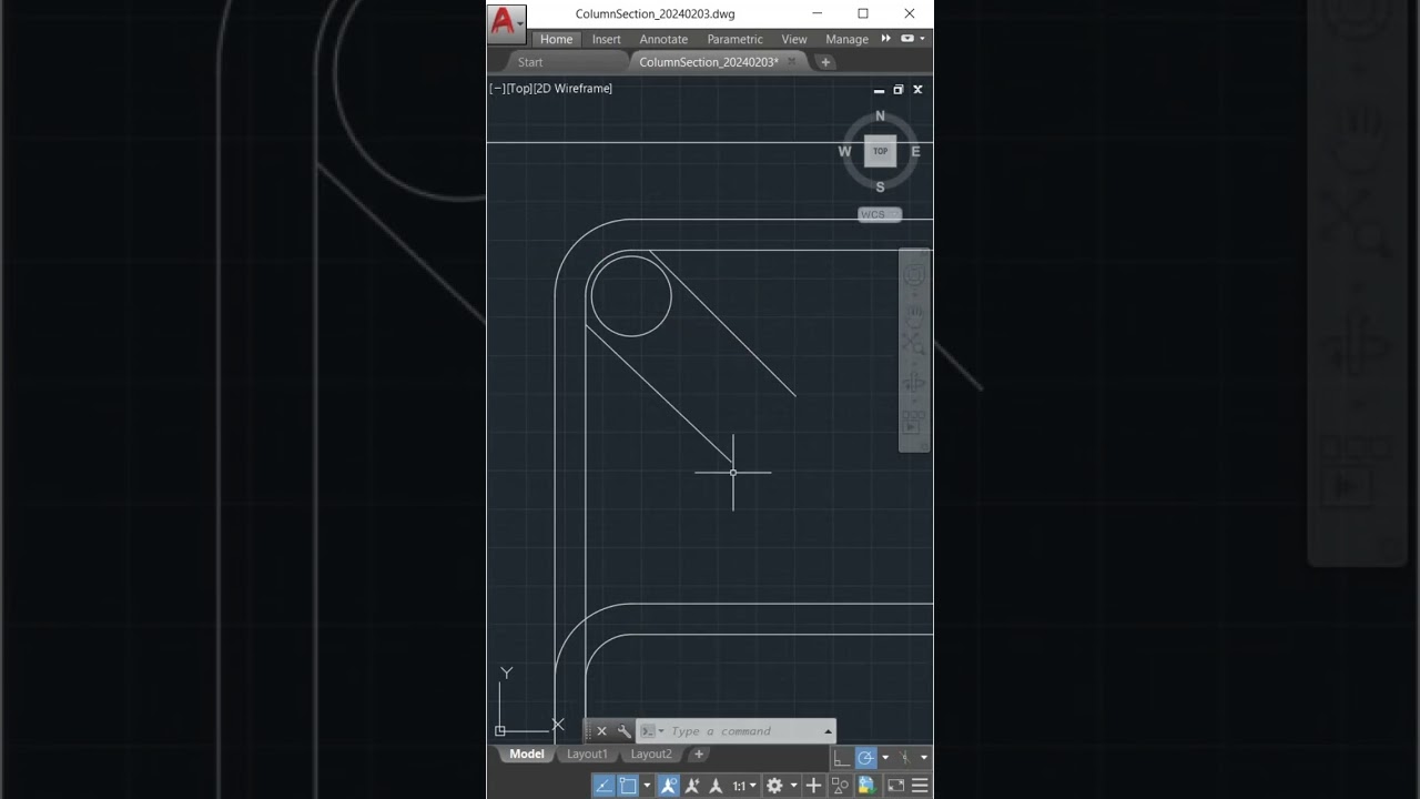 Column Section #tutorial #bim #autocad #reinforcement #autocad  #autodesk #learn #concrete