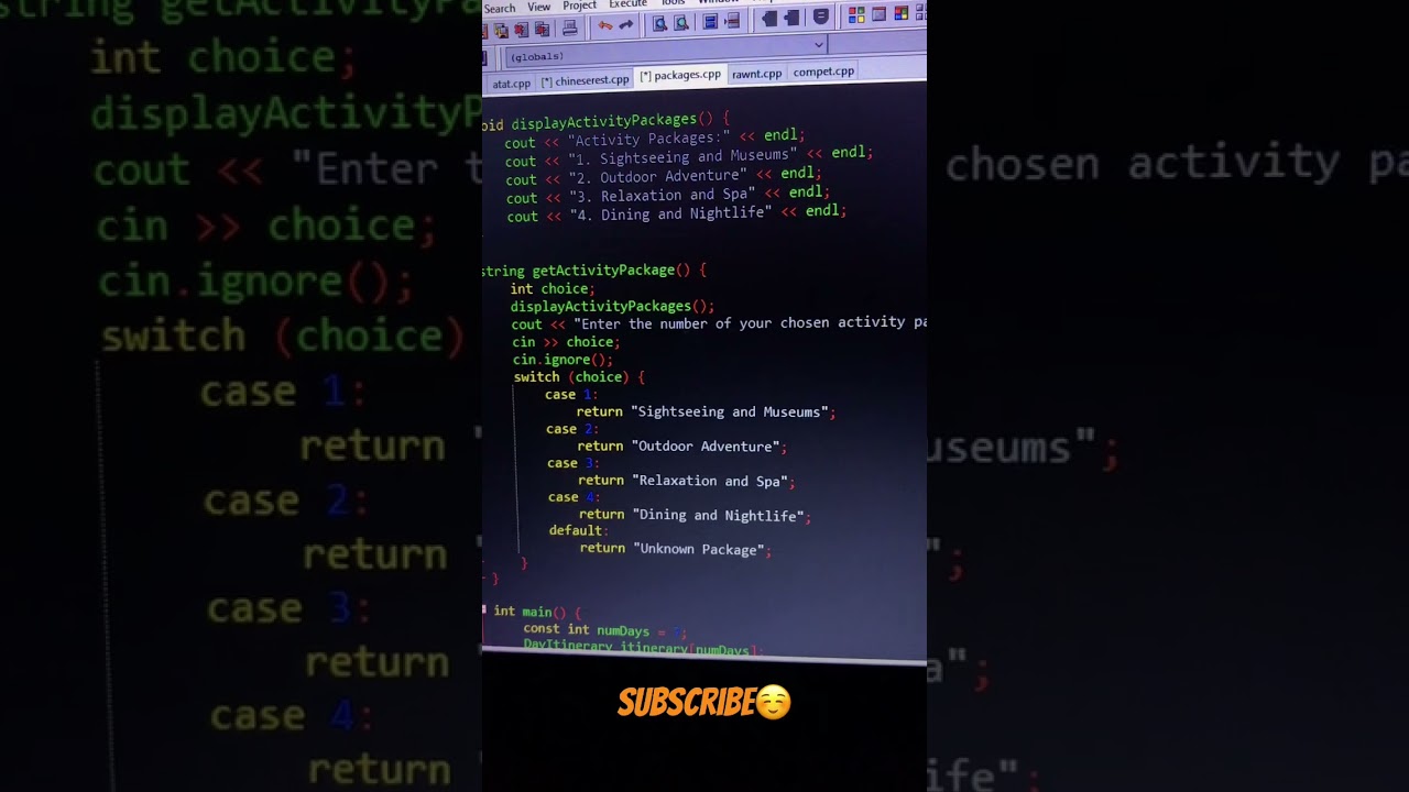 holiday planner IDE dev c++ #devcpp