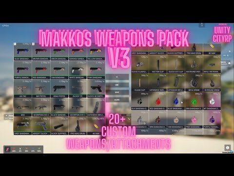 Custom Weapon Pack V3 | High Quality | Optimized |FIVEM| GTA V | MAKKOS DEVELOPMENT