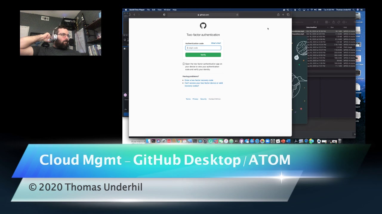 Cloud Management - GitHub Desktop and ATOM Editor
