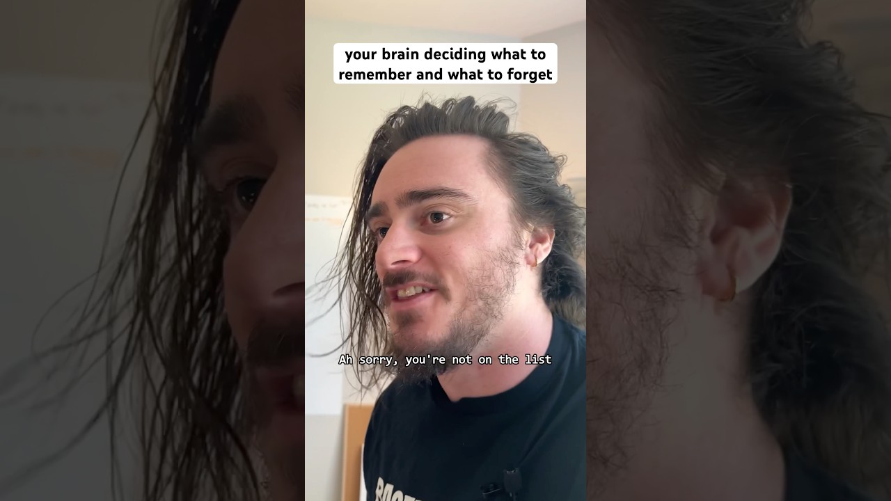 your brain deciding what qualifies as useful information #shorts #comedy #funny