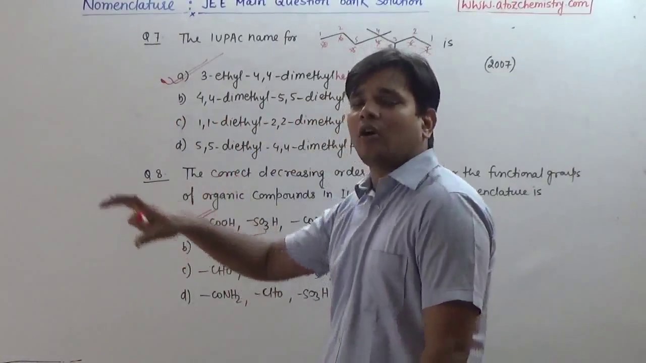 1  Nomenclature JEE Main Solution
