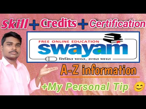 Skill+Credits+Certification || NPTEL Swayam Full details || Free online Education with Swayam ||