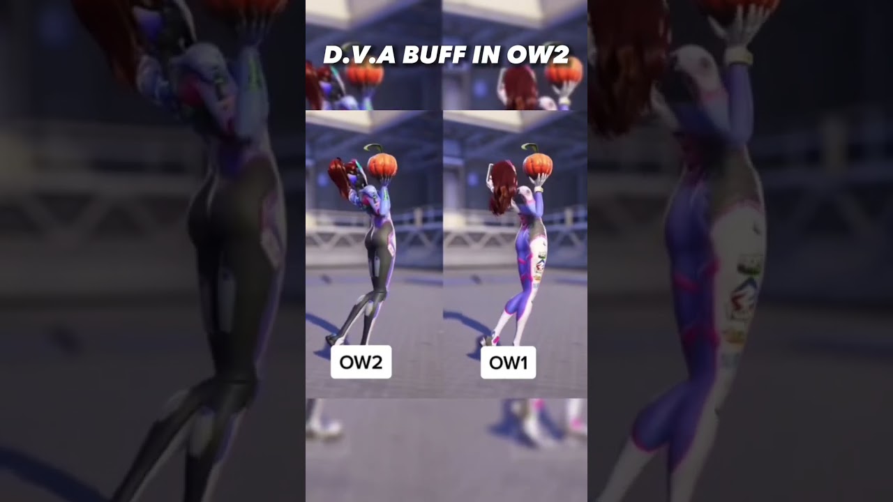 D.V.A GOT A FAT BUFF🍑 #overwatch #overwatch2 #youtubeshorts #fyp #dva