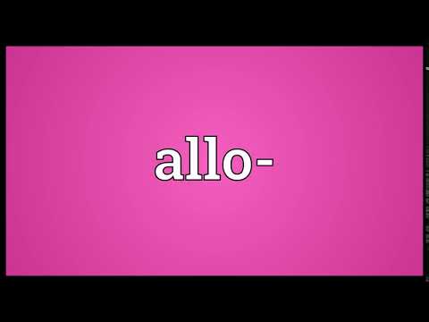Allo Meaning | Wordogram