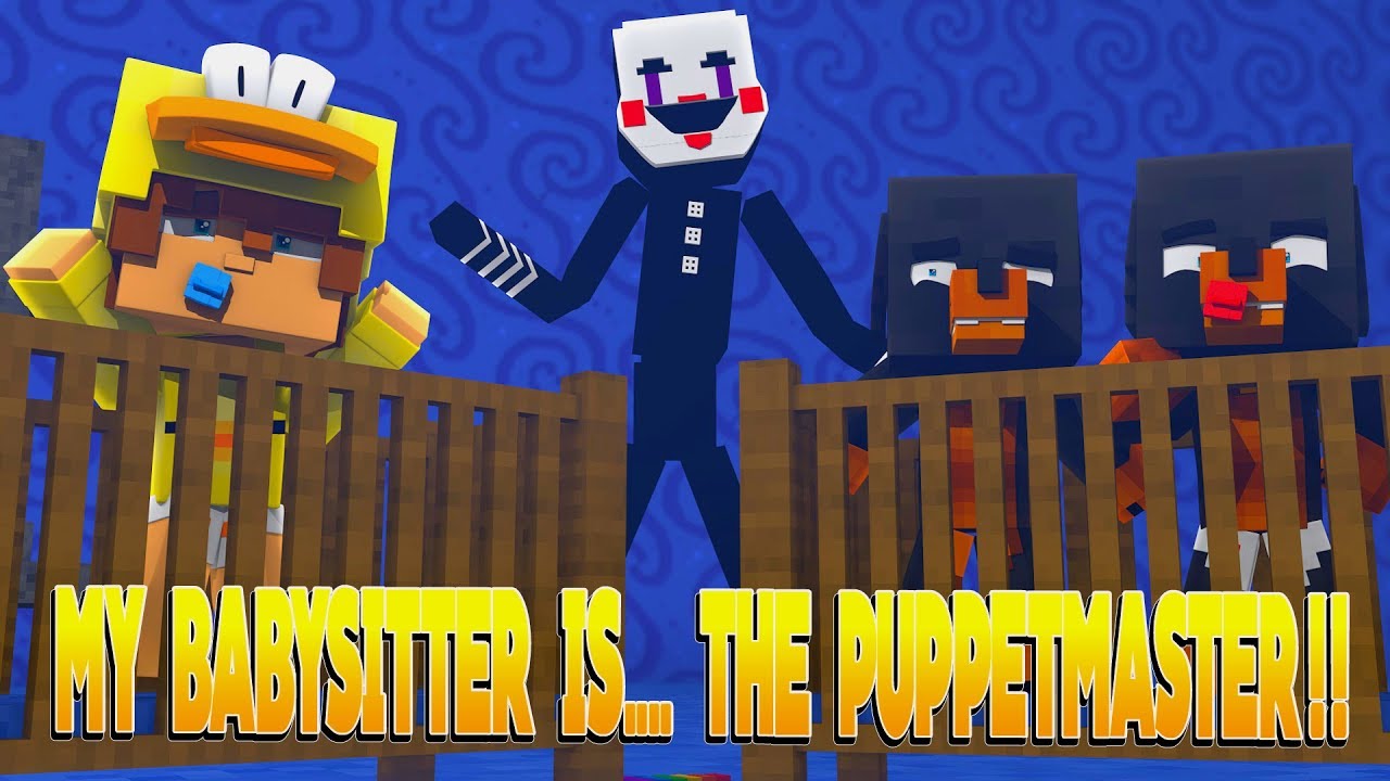 MY BABYSITTER IS..... THE PUPPET MASTER!!! Baby Duck Minecraft w/ DONUT THE DOG, BABY MAX & ROPO