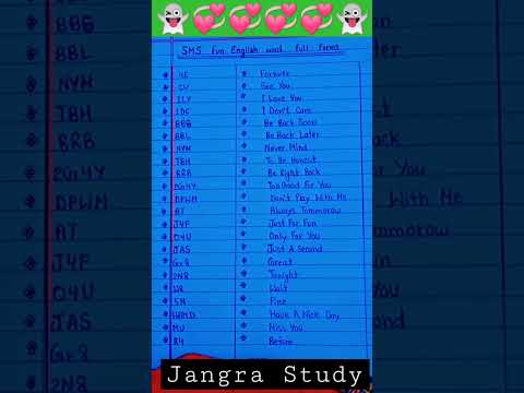 #jai #hind #jai #bharat #jangra #studymotivation #smsfun#english #word #full #forms #shorts ๐ฎ๐ณ๐ฎ๐ณ