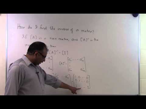 Chapter 04.05: Lesson: Finding the Inverse of a Matrix: Theory