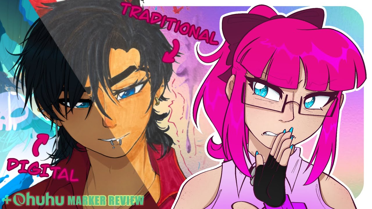 Digital Artist Tries Traditional Art (Ohuhu Marker Review)