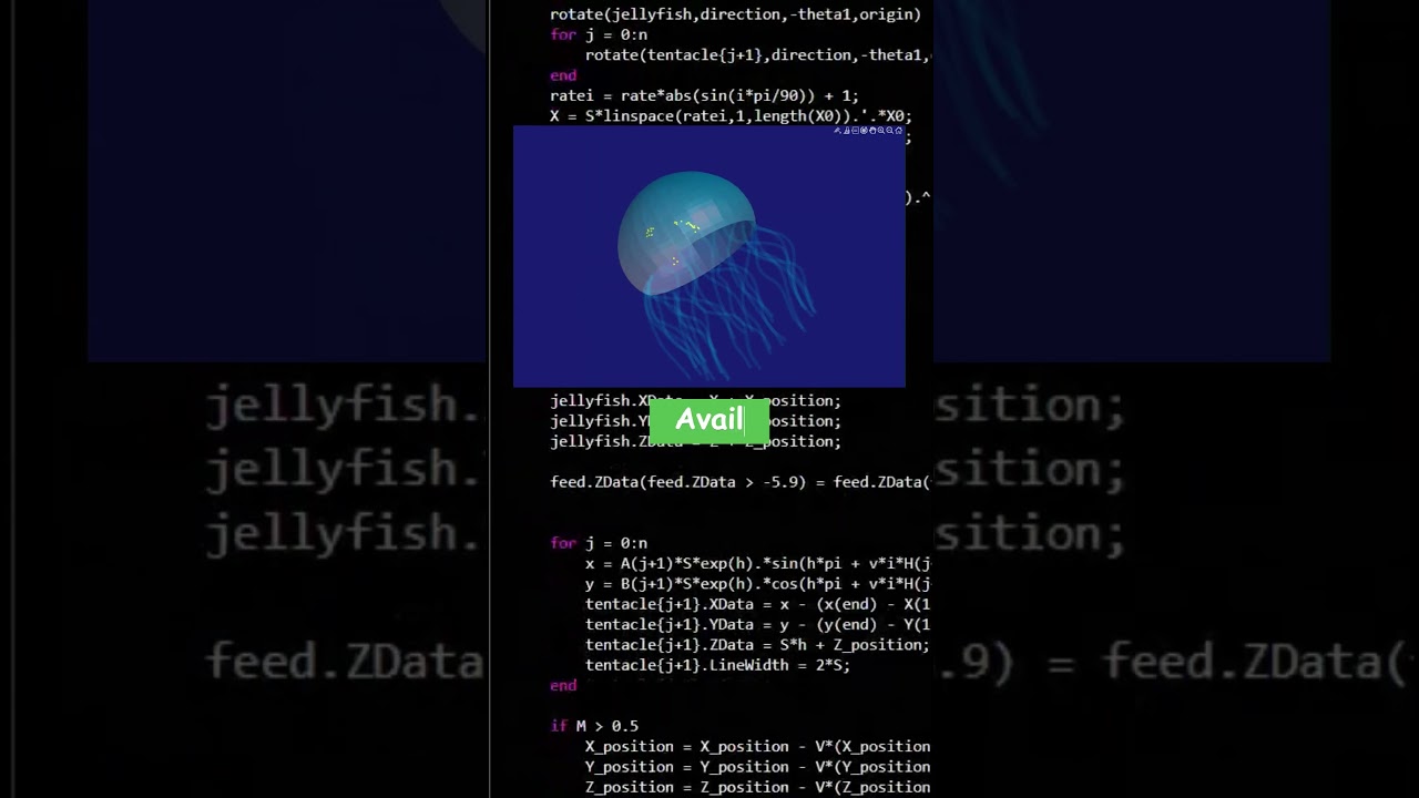 Jellyfish GitHub #shorts #github #simulation #coding #programming