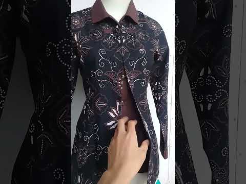 ini bisa di buka seperti ini yaa..|| #bajubatik #bajuwanitaterbaru #baju @Sewing-tutorial