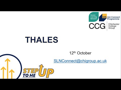 STEM with Charlene Simms of THALES | Step Up To HE | Chichester College Group