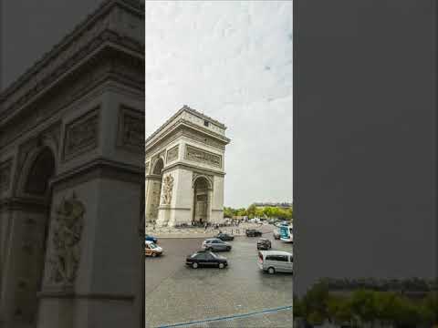The Arc de Triomphe de l'Étoile is one of the most famous monuments in Paris