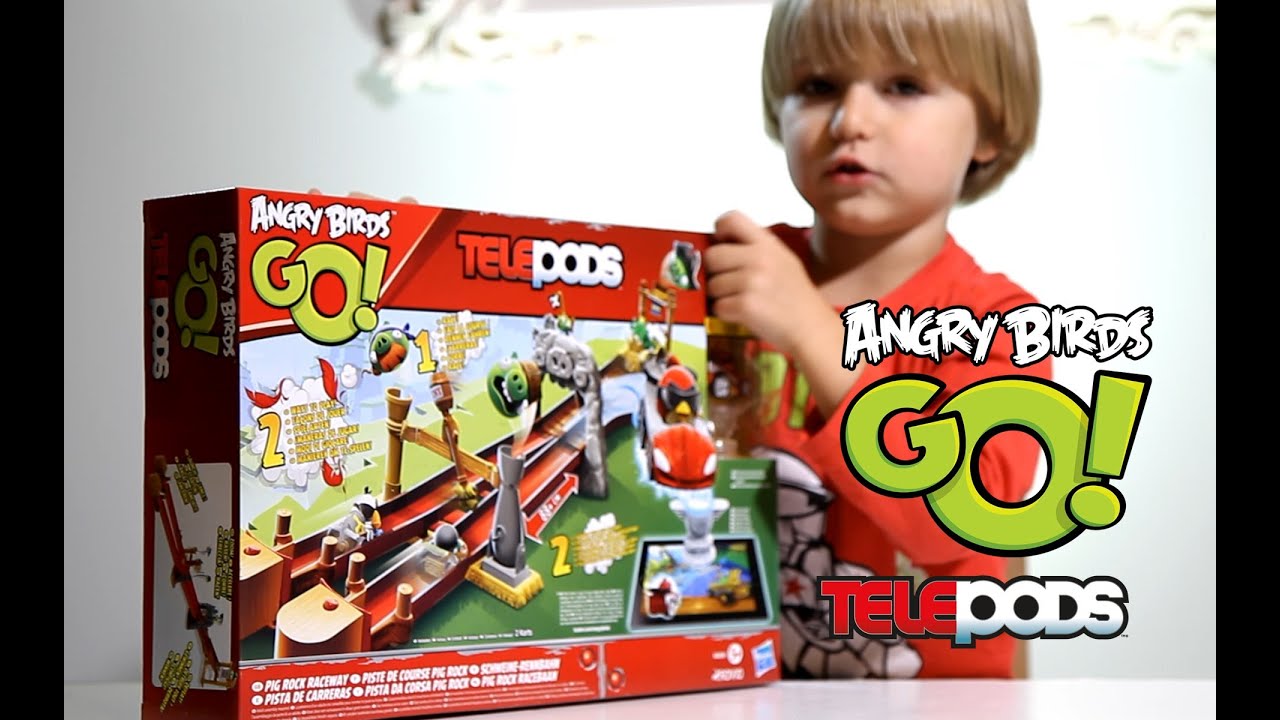 Angry Birds Go! TELEPODS - Pig Rock RaceWay