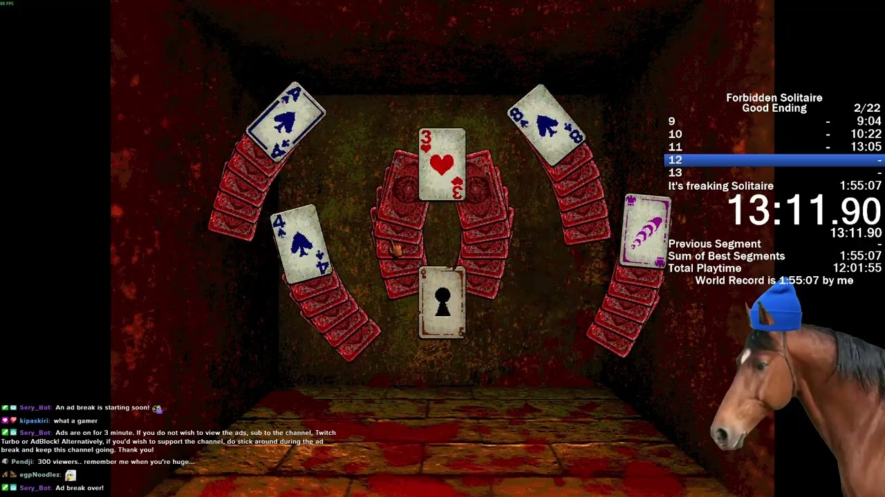Forbidden Solitaire Good Ending Speedrun [1:42:19]
