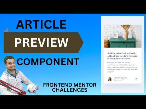 Article Preview Component | Frontend Mentor Challenge | #frontendmentor