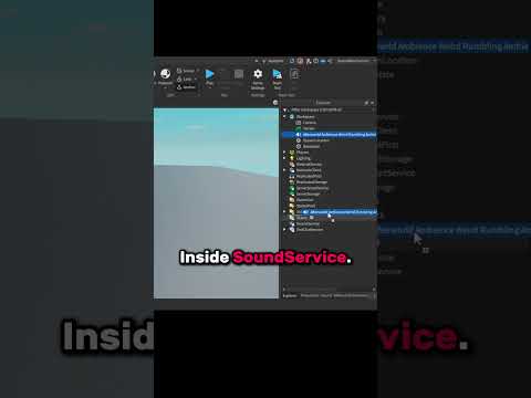How to add a background music to your game in Roblox Studio #roblox #robloxstudioscripting #tutorial