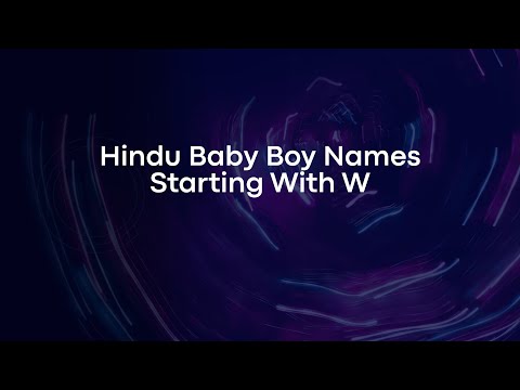 Hindu Baby Boy Names Starting With W