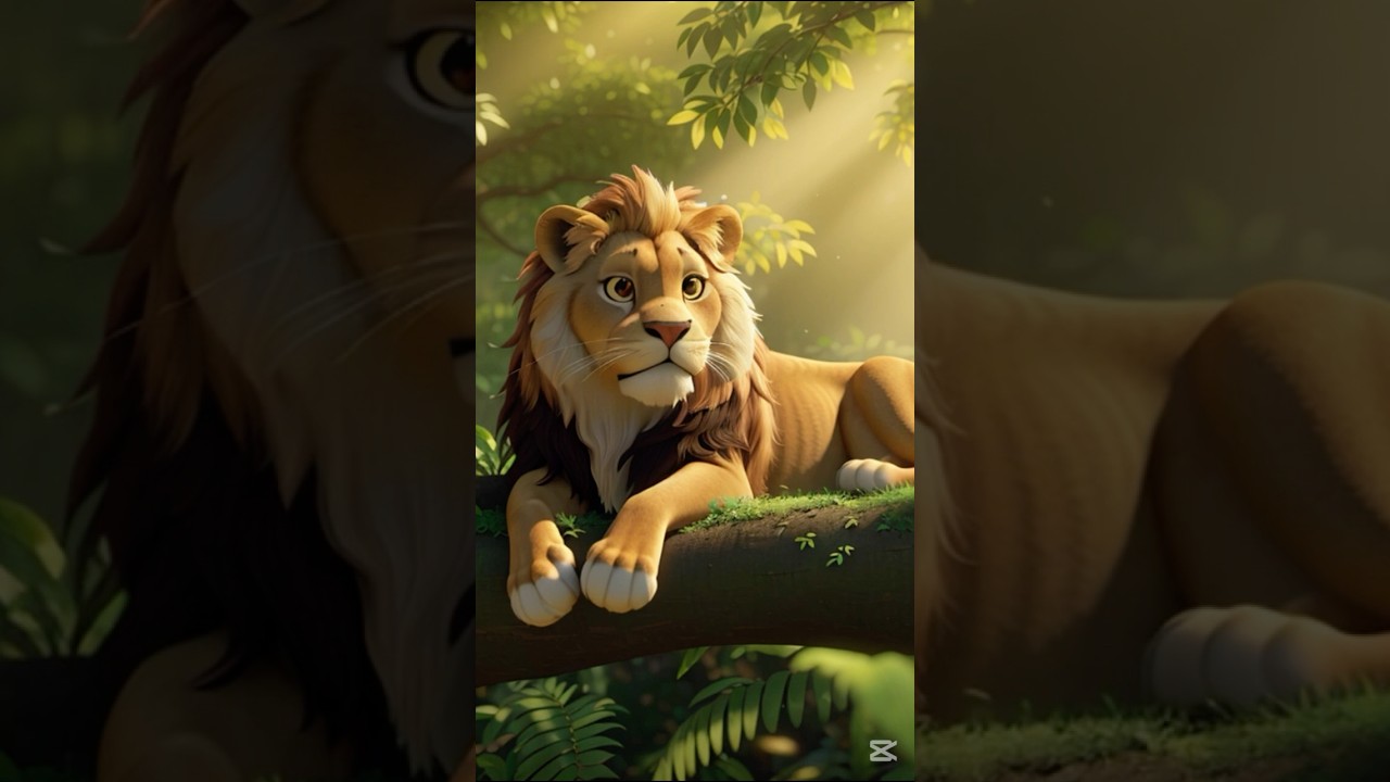 The Lion & The Mouse 🦁🤍🐭  🔑 Life Lesson - Kindness is never wasted!