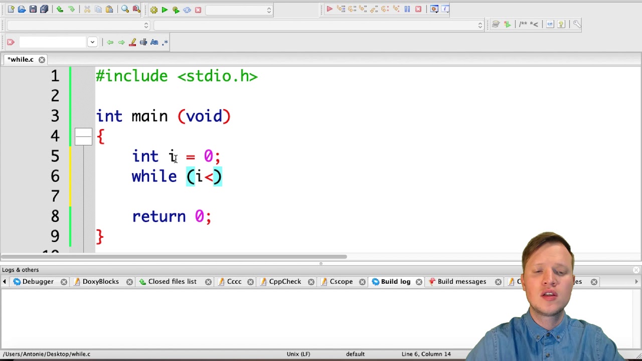 16. C Programming - While Counter Controlled Loop Structure