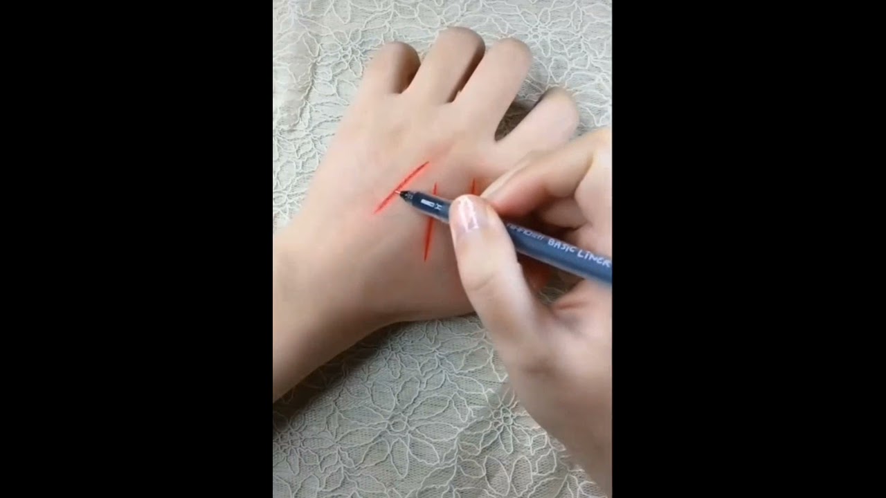 Fake Cut Tutorial | Only Using  PEN [Short video]