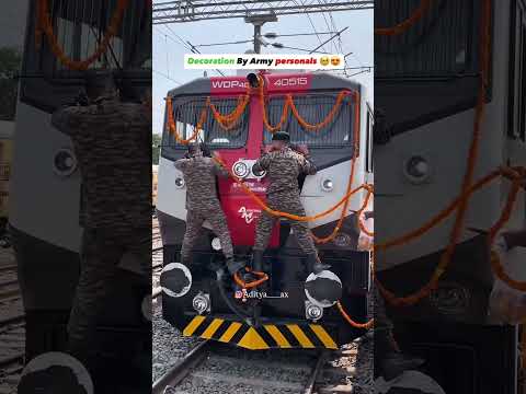 New WDp4d locomotive On Dogra Regiment Theme | Indian Railways β Indian Army π#Train #shorts #Viral