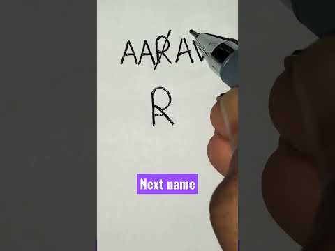 # AARAV name logo # Design # Next name #shorts # By Rajbir