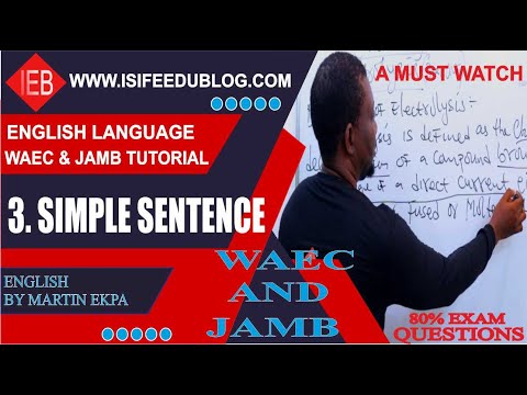 3 simple sentence | THIS TYPE OF SENTENCE EXPRESSES A SINGLE THOUGHT