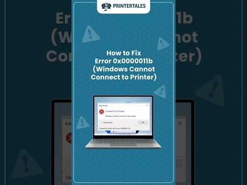 How to fix error 0x0000011b (windows cannot connect to printer) #printertales #printererror #fix